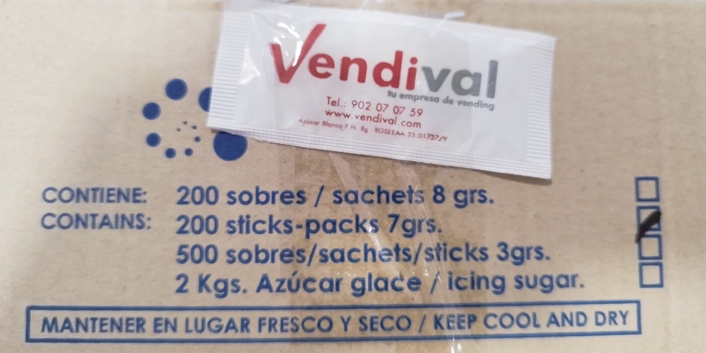 Azucarillos - Consumibles máquina de vending - Grupo Vendival